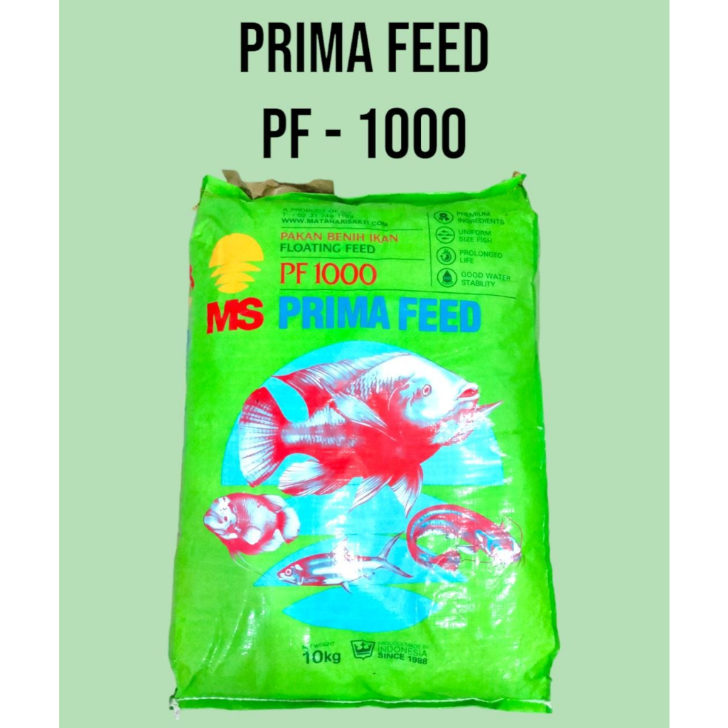 Jual 1 KG PRIMA FEED PF 1000 PAKAN BIBIT IKAN HIAS / IKAN LELE NILA ...