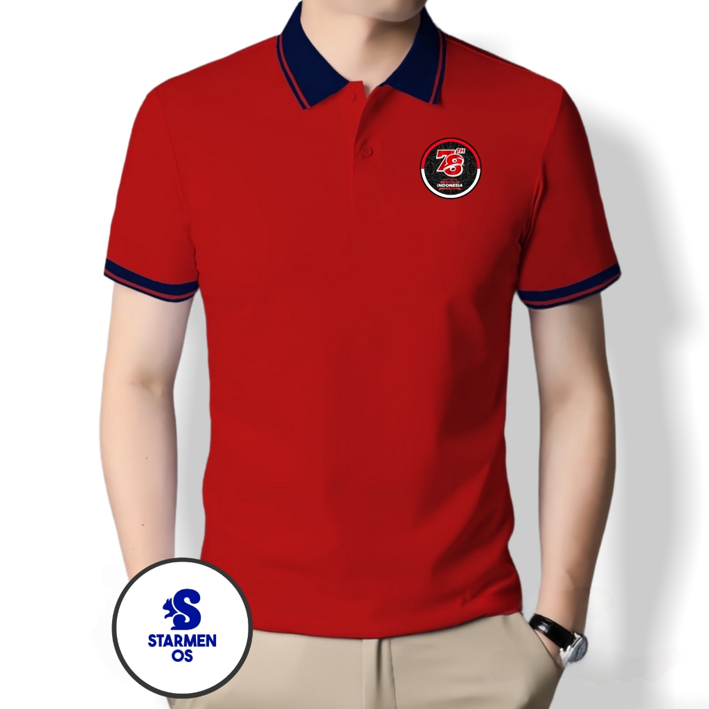Jual Kaos Wangki Polo Atasan Tshirt Pria Kerah Wangki Big List LOGO 17 agustus 2023 / 78TH TIPE ...