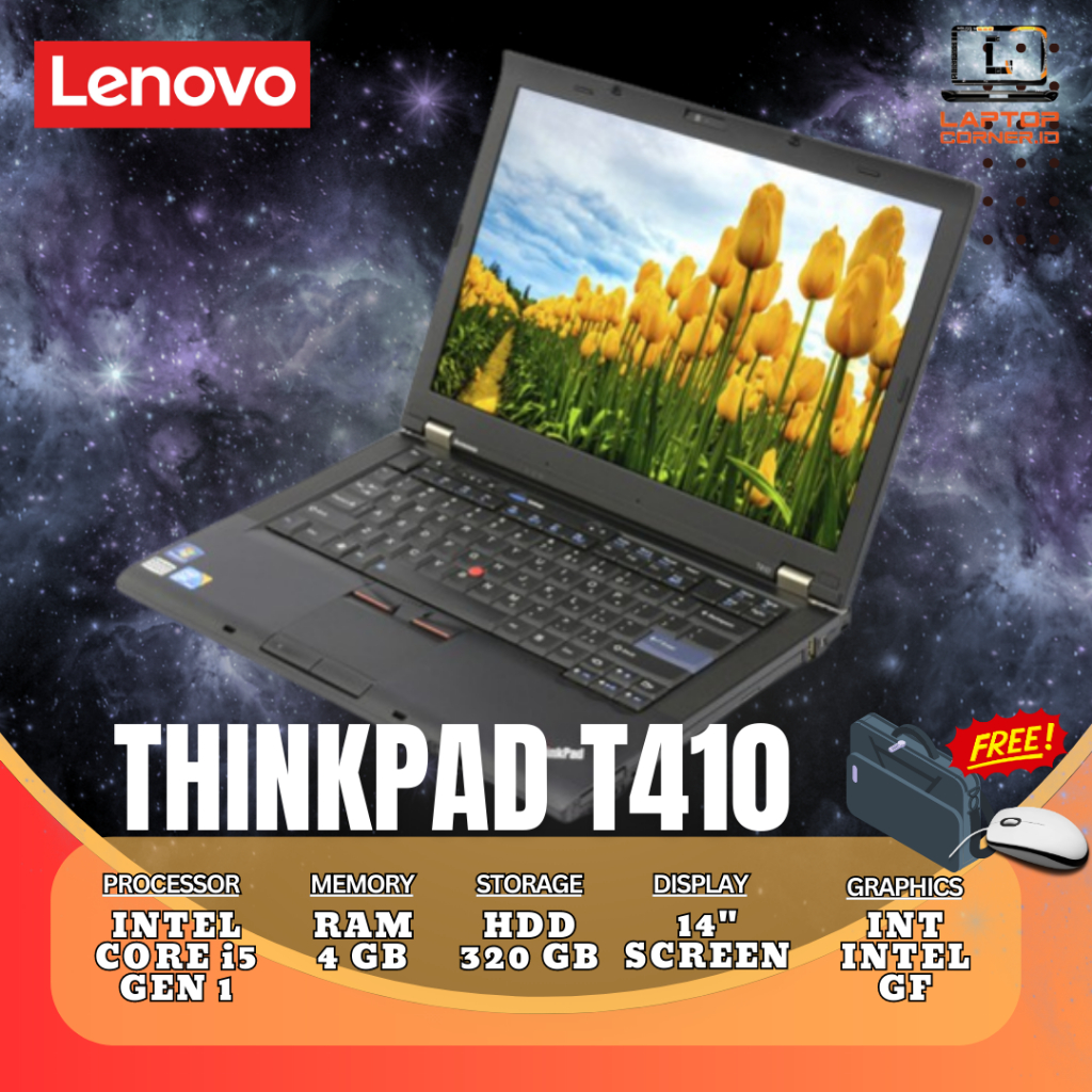 Jual Laptop Lenovo Thinkpad T410 Core i5 Gen 1 RAM 8 SSD 256 Mulus Original | Shopee Indonesia