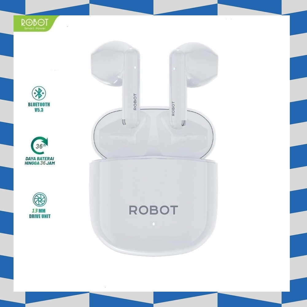 Jual Airbuds Robot T60 Wireless Bluetooth TWS Earphone | Shopee Indonesia