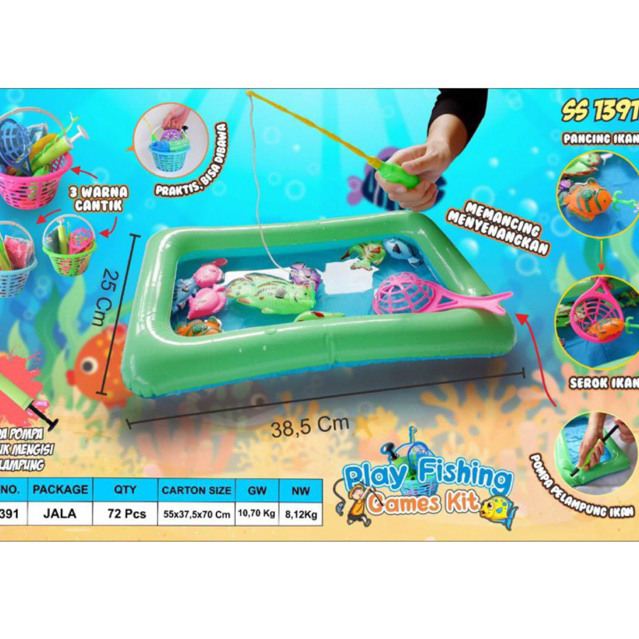 Jual MAINAN MEMANCING IKAN MANCING MANIA FISHING GAMES FISH SENSORY ...