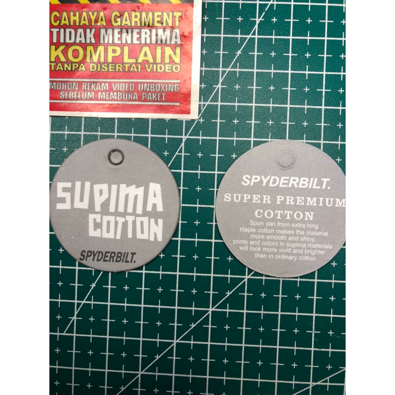 Jual SPYDERBILT LABEL TAG HANGTAG PREMIUM CO 1X DI KIRIM 600PCS ...