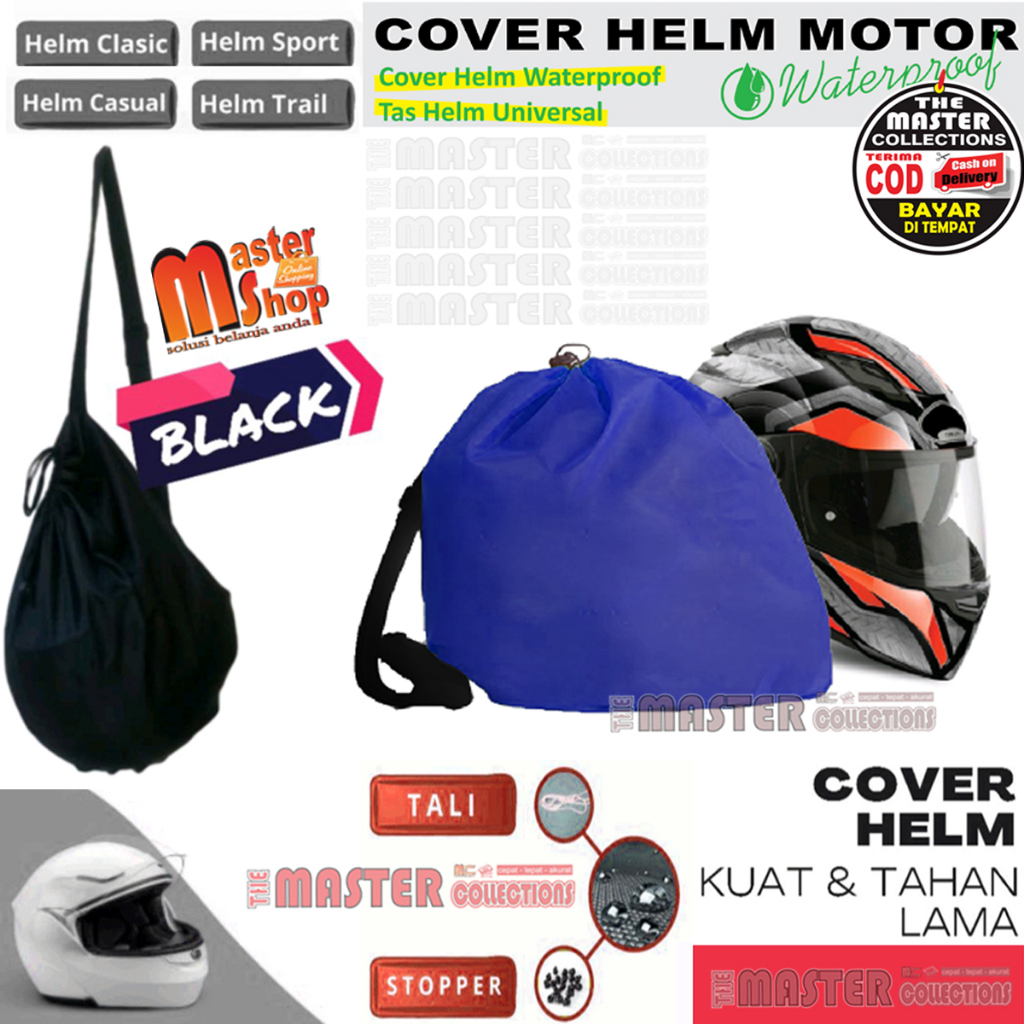 Jual TAS HELM MOTOR / COVER HELM / SARUNG HELM ANTI AIR WATERPROOF ...