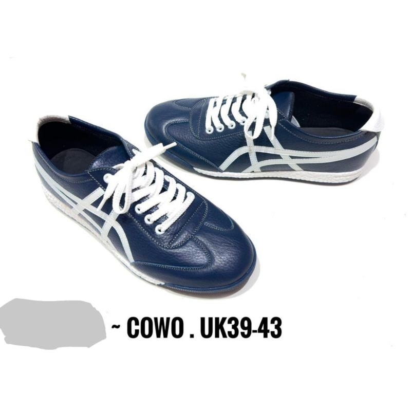 Jual sepatu pria kulit sapi asli Sukaregang garut sepatu kets sneakers ...