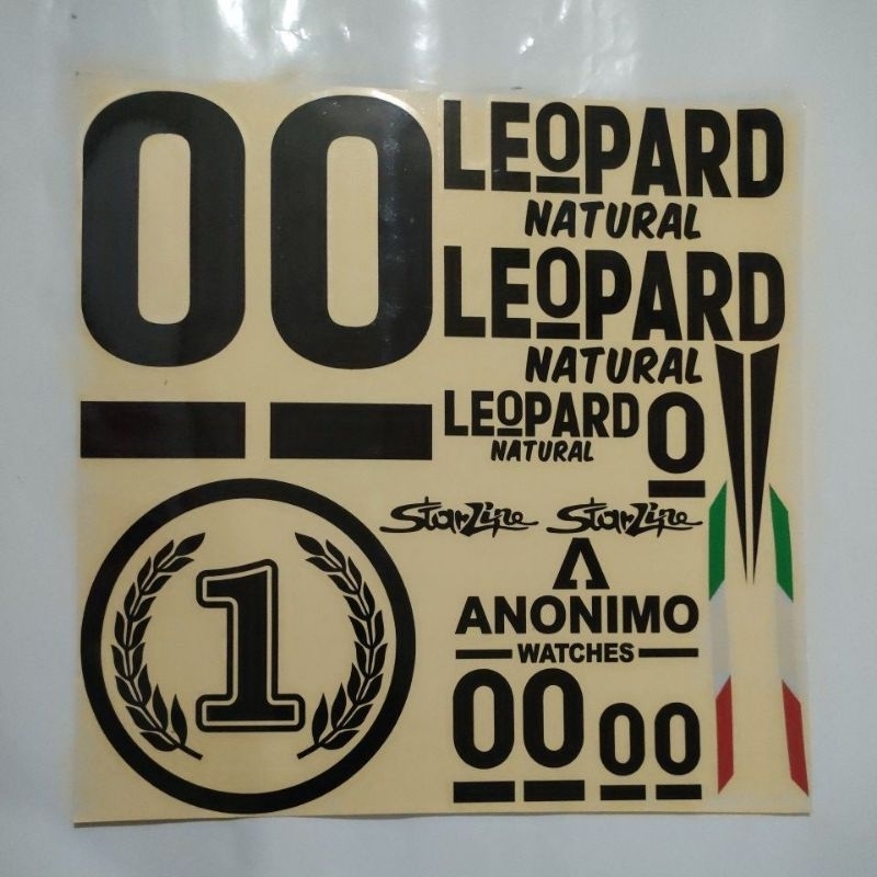 Jual Stiker Cutting 00 LEOPARD 1 Set ( Stiker Helm) | Shopee Indonesia