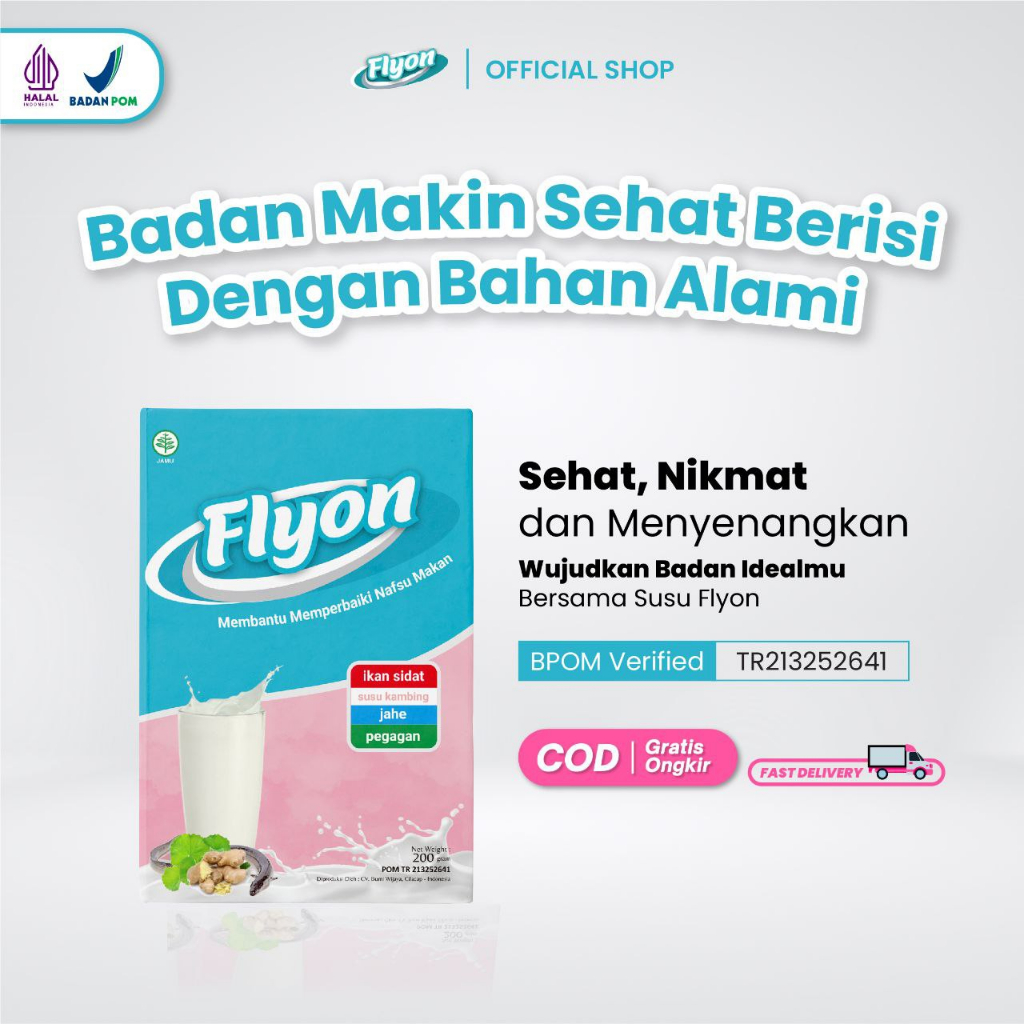 Jual Susu Flyon Original Susu Penggemuk Badan Penambah Berat Badan Vitamin Penambah Nafsu Makan ...