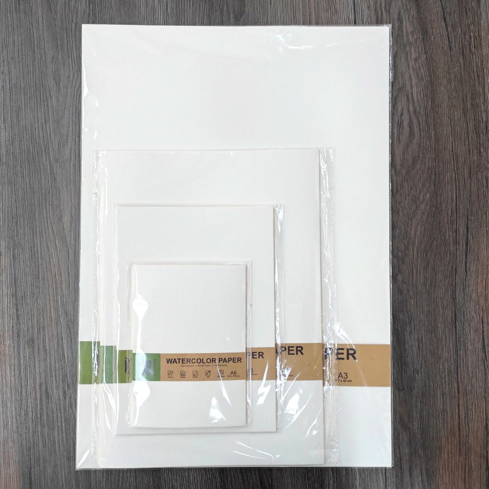 Jual BAOHONG Cellulose Watercolor Paper 180gsm A6/A5/A4/A3 - Kertas Cat ...