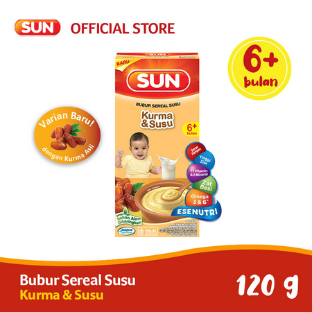Jual SUN Bubur Sereal Susu Kurma Susu Box 120g | Shopee Indonesia