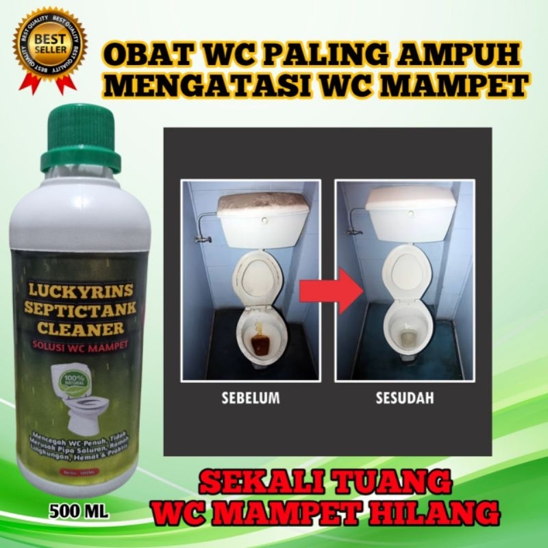 Jual OBAT WC MAMPET LUCKYRINS SEPTICTANK CLEANER | Shopee Indonesia