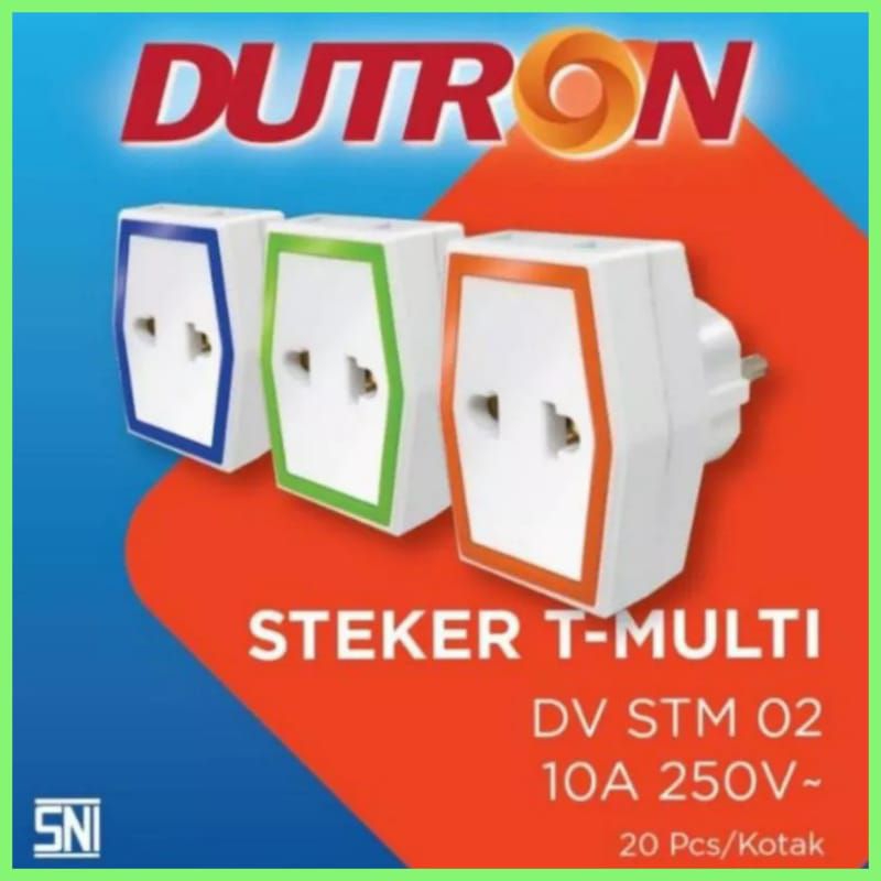 Jual Steker T Multi DUTRON Warna / Colokan Listrik Warna / Colokan ...