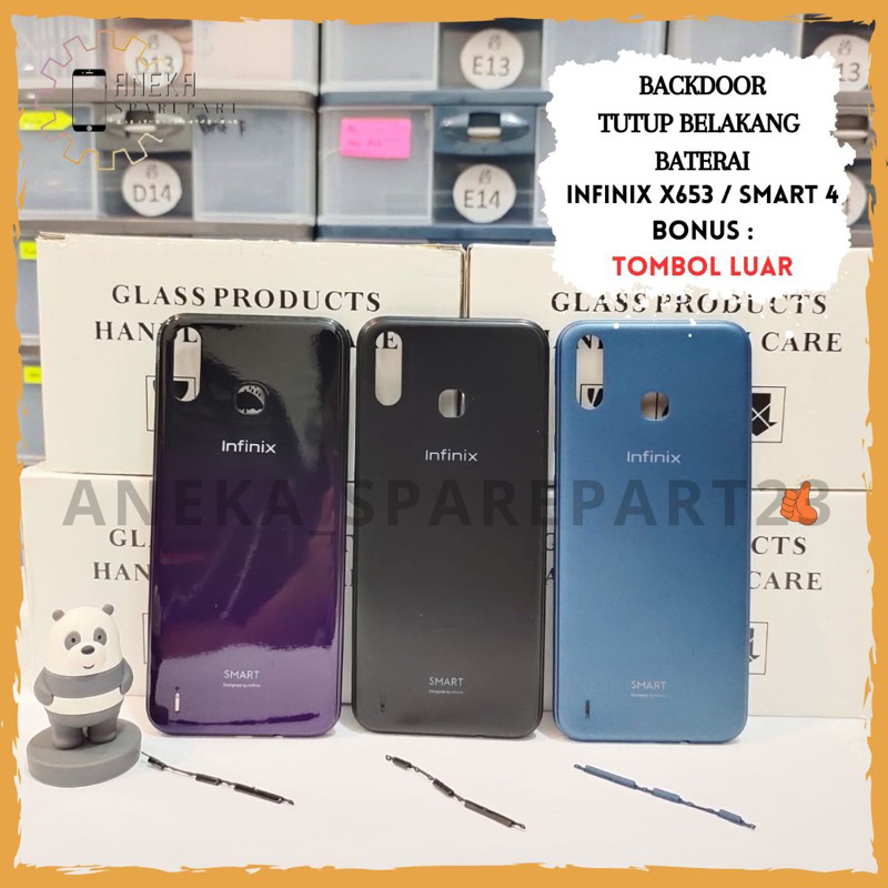 Jual backcover backdoor INFINIX SMART 4 / X653 cover belakang tutup ...