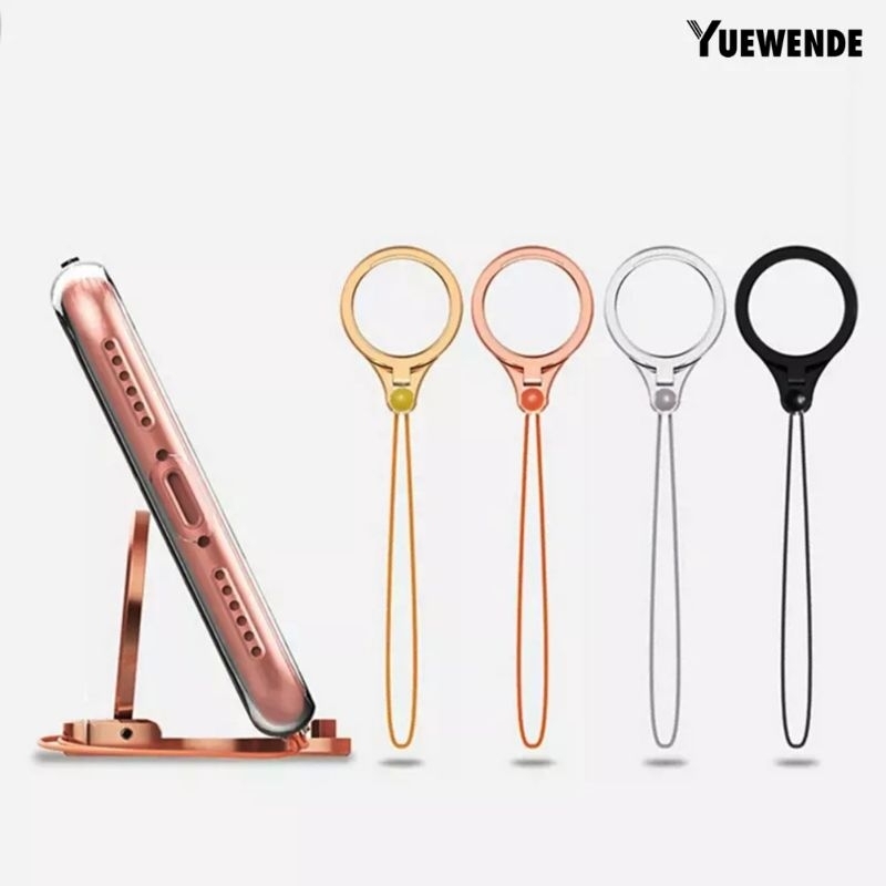Jual 2 IN 1 STAND RING METAL LANYARD MULTIFUNGSI GANTUNGAN HP handphone ...