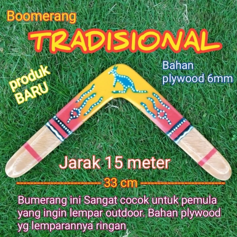 Jual boomerang kayu bumerang triplek tradisional | Shopee Indonesia