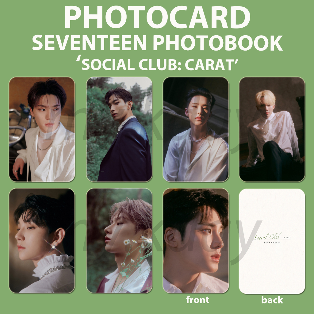 Jual PC-0686, Photocard SVT PHOTOBOOK SOCIAL CLUB: CARAT 2 sisi ...