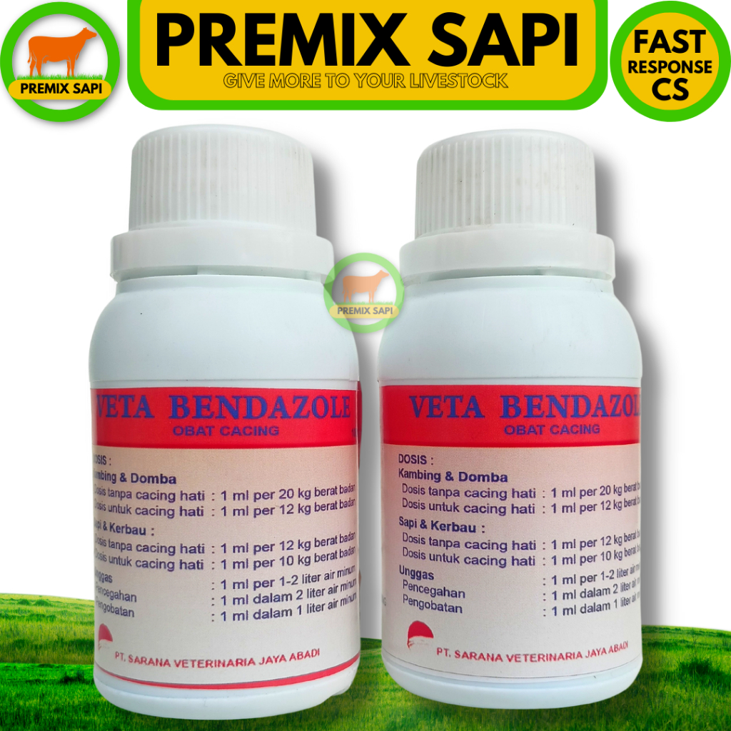Jual VETA BENDAZOLE 100ML - Obat Cacing Ternak - Obat Cacing Sapi ...