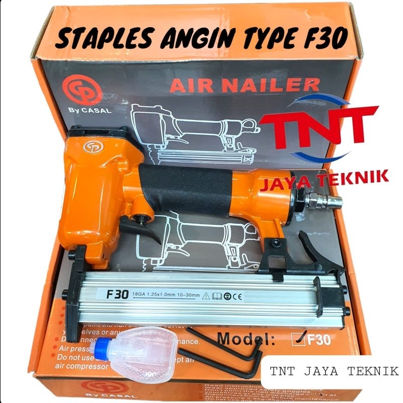 Jual AIR STAPLER GUN PAKU TEMBAK I F30 MERK CP / AIR NAILER STAPLES ...