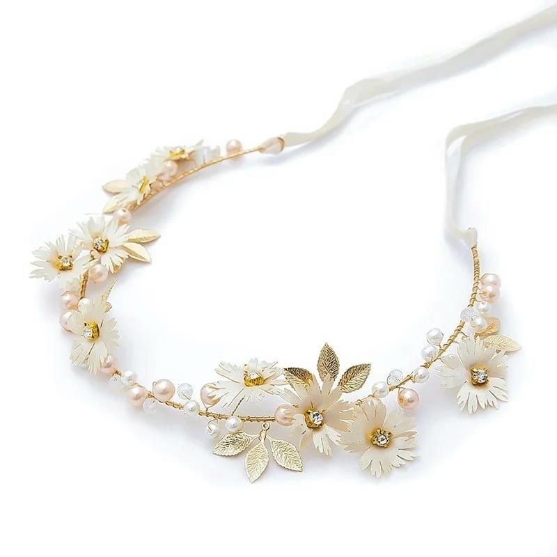 Jual Hiasan Rambut Bunga Headpiece Hijab Pengantin | Shopee Indonesia