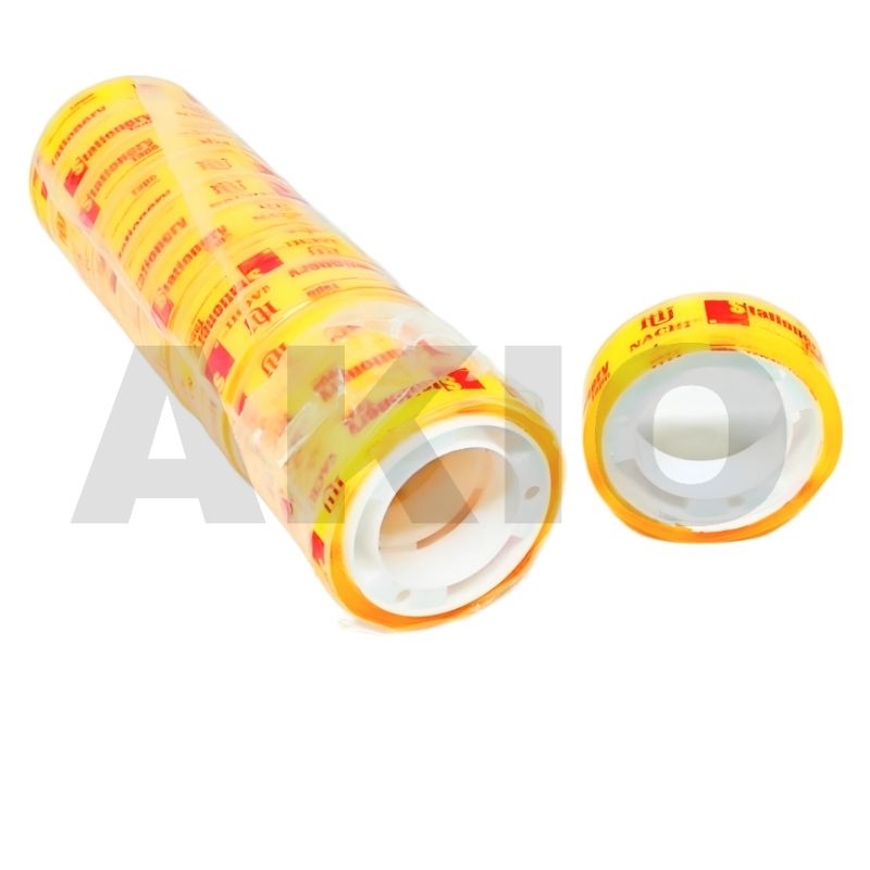 Jual Isolasi Bening Selotip Bening Kuning NACHI Stationery 12 mm x 10 ...