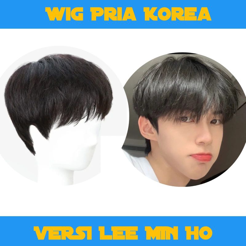 Jual Wig Rambut Palsu Pendek Versi Pria Korea Dengan PoniLLurus ...
