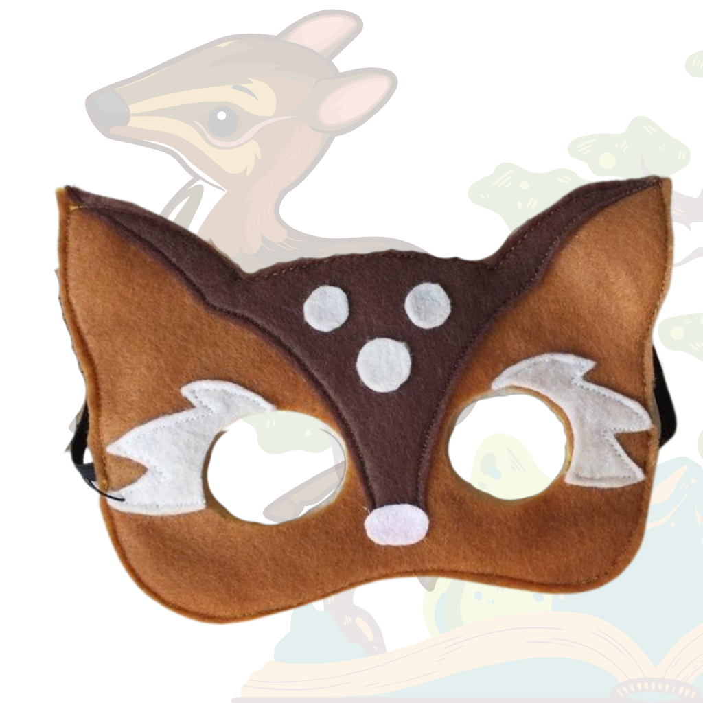 Jual Topeng Flanel Motif Binatang Kancil drama dongeng acara 17 ...