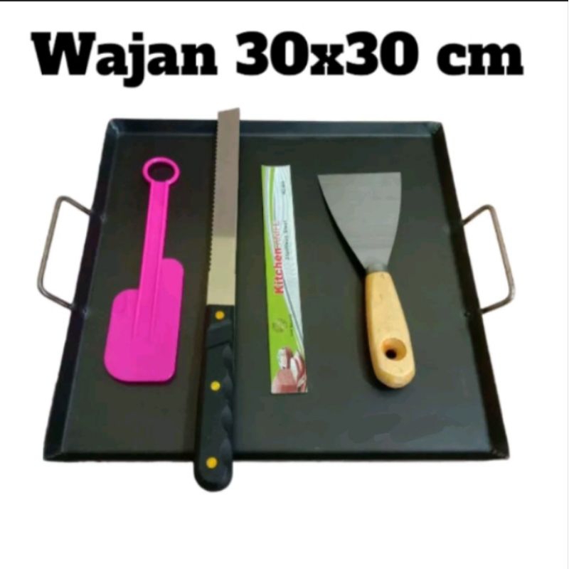 Jual Wajan Roti Bakar/Wajan kebab/Wajan Martabak Telur Ukuran 30x30 ...