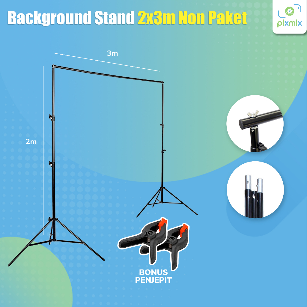 Jual Background stand 2 x 3 meter | non paket | Shopee Indonesia