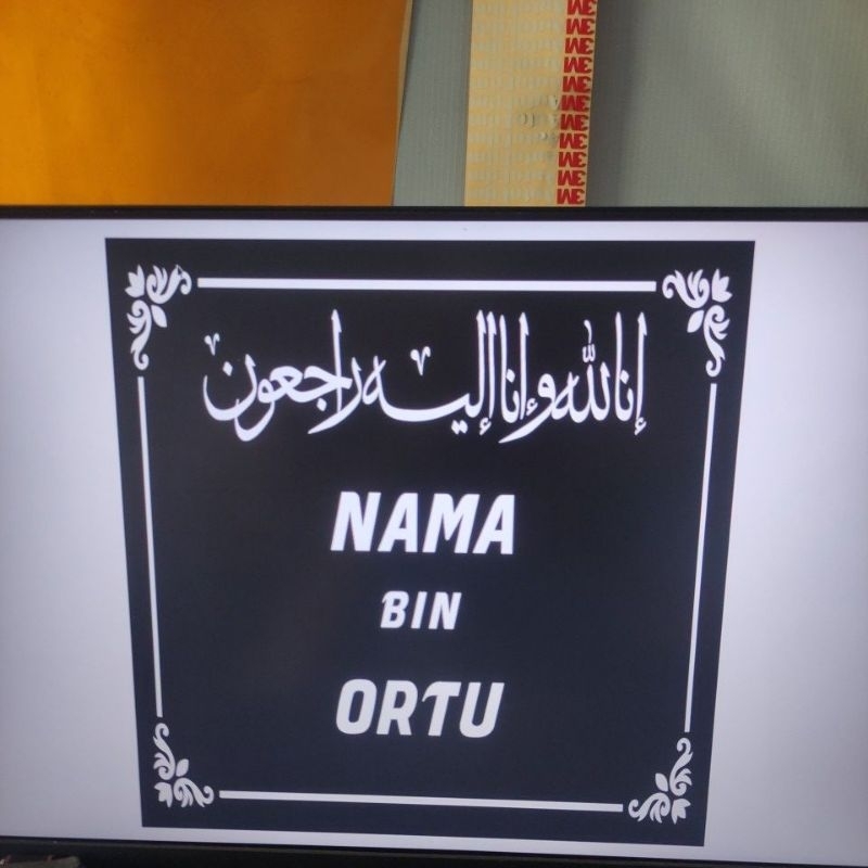 Jual mall sticker cutting batu nisan(bingkai suka") | Shopee Indonesia