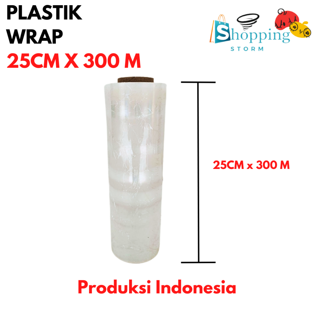 Jual Plastik Wrapping 300 METER Stretch Film Plastik 10-50cm | Shopee ...
