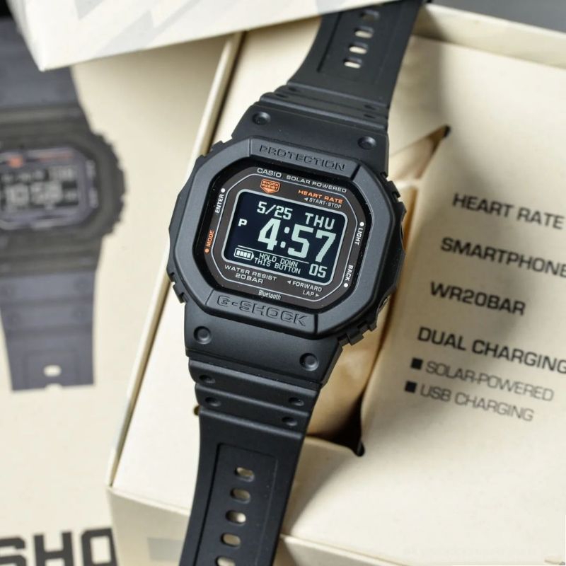 Jual Casio G-shock DW-H5600-1DR DWH-5600 DWH5600 Heart Rate Monitor | Shopee Indonesia