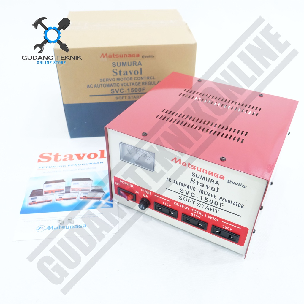 Jual Stabilizer MATSUNAGA Stavol SVC1500F 1500Watt MATSUNAGA ...