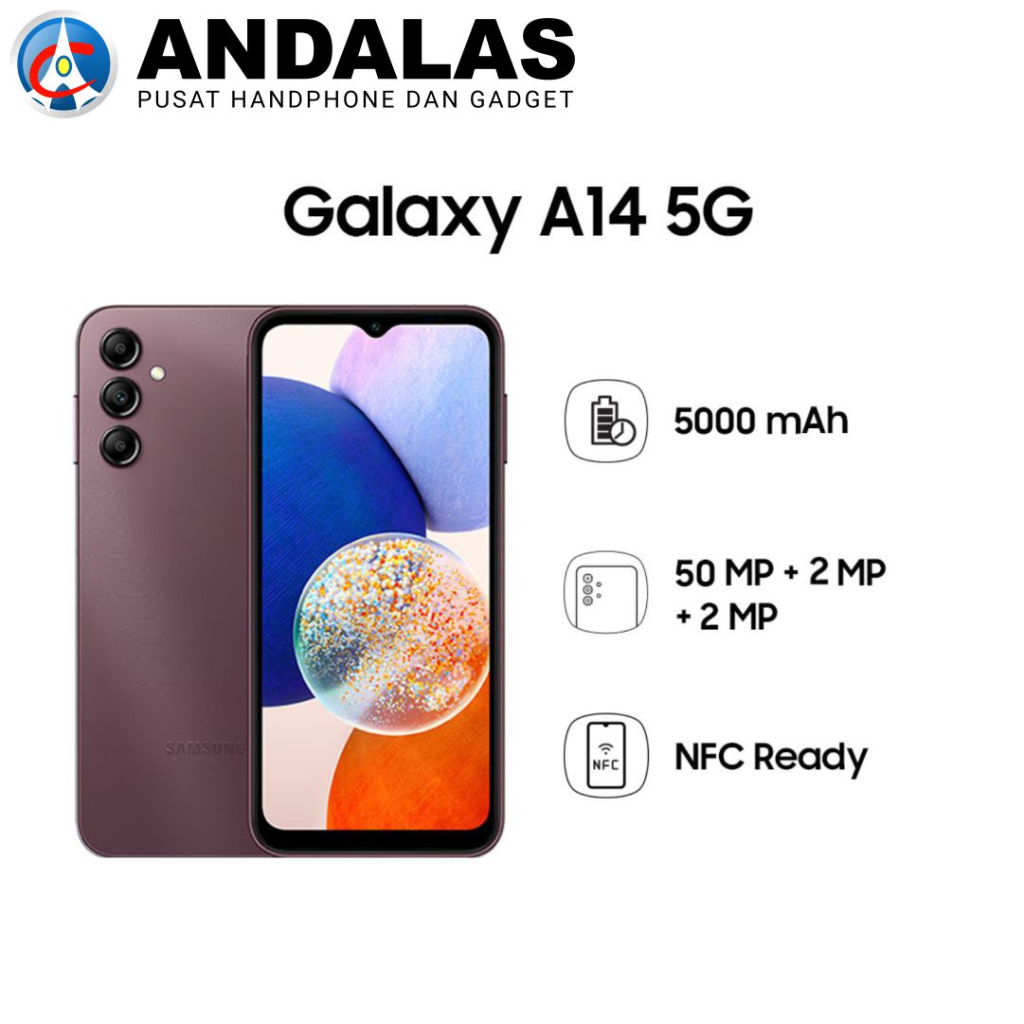 Jual Samsung Galaxy Samsung A14 5G SM-A146P/DSN 6/128GB Garansi Resmi ...