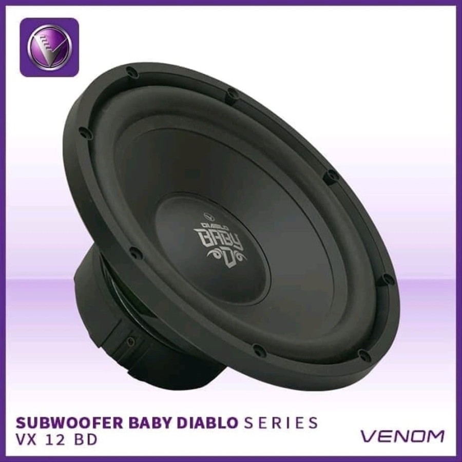 Jual SUBWOOFER VENOM VX12BD BABY DIABLO ORIGINAL VENOM AUDIO 12 INCH ...