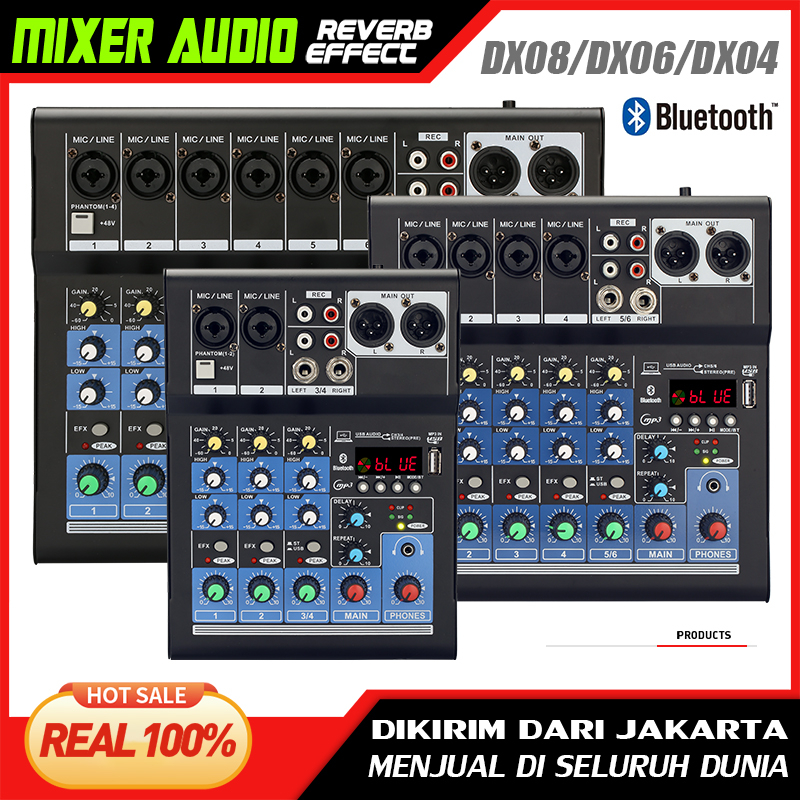 Jual NEW BAXS DX04/DX06/DX08 Pengaduk Audio Profesional saluran 4/6/8 ...