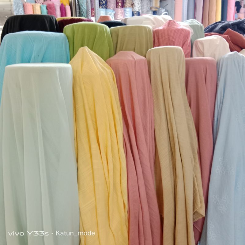 Jual bahan kain katun doby Motif macam harga untuk (1meter) | Shopee ...