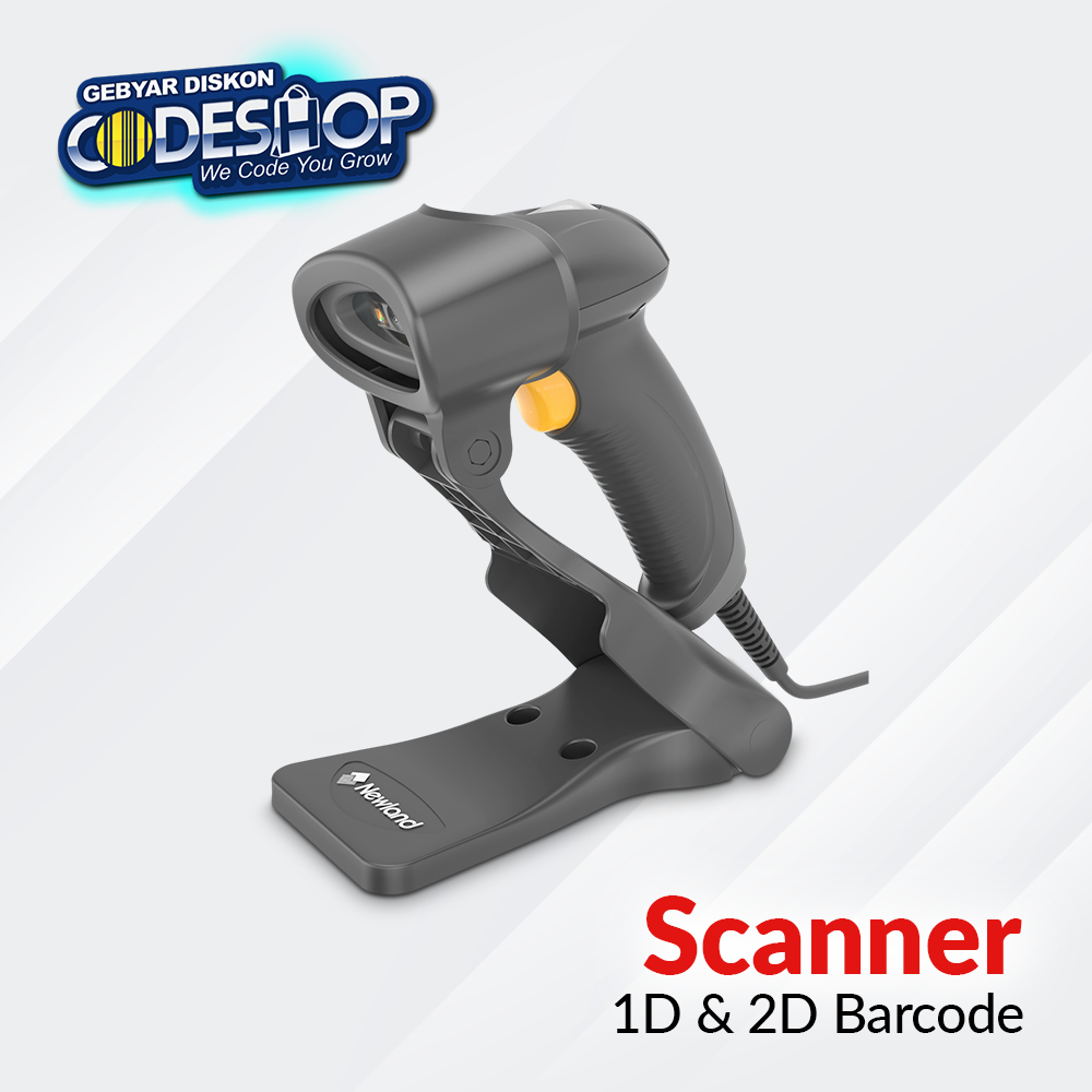 Jual Newland HR2081 Scanner Barcode 1D 2D CMOS Auto Sense Scan Efaktur ...