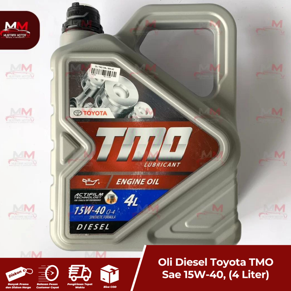 Jual Toyota Genuine Oil TMO Diesel 15W-40 SN Oli Mobil Oli Mesin Diesel ...