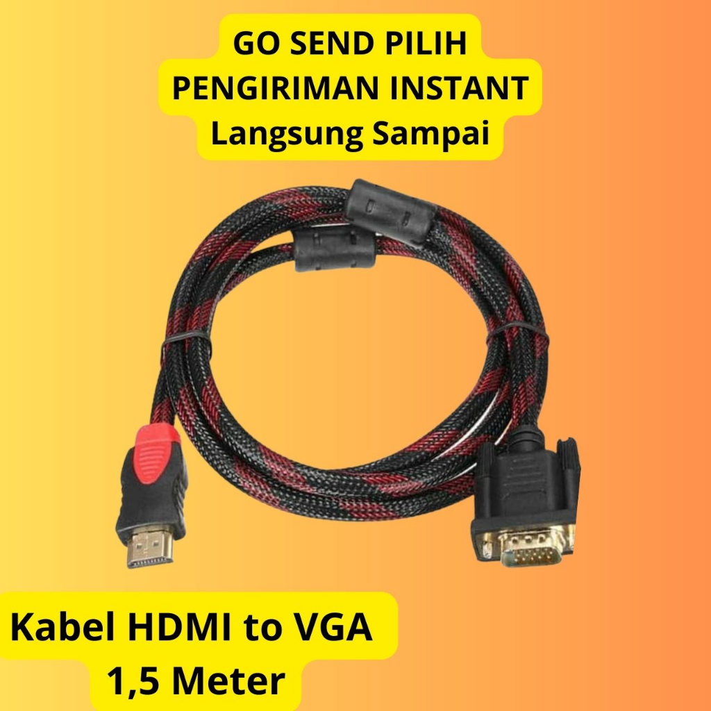 Jual Kabel Hdmi To Vga 1.5 Meter/3m/5m | Shopee Indonesia