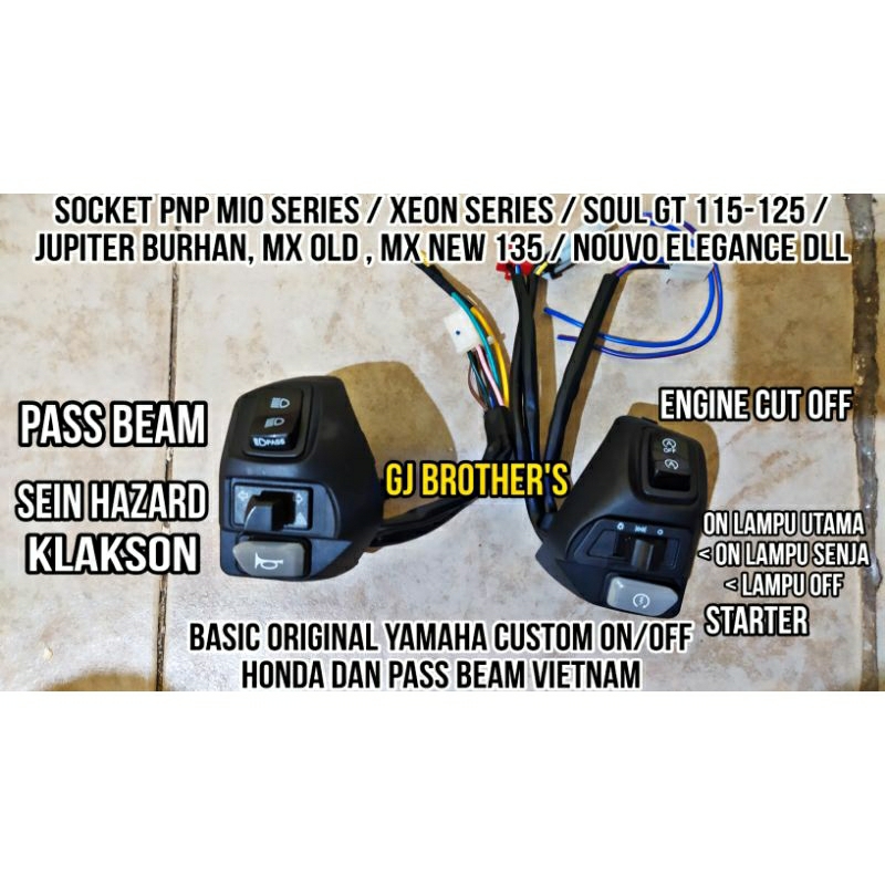 Jual Holder Saklar Yamaha Aerox Original Lostpack Custom Pass Beam ...