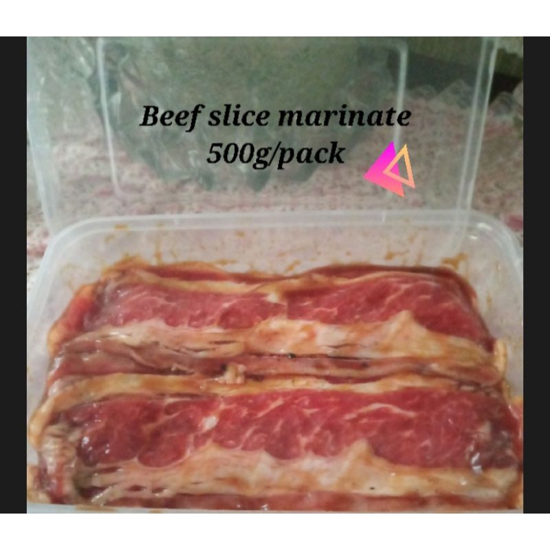 Jual Beef slice US shortplate marinade 500g/pack | Shopee Indonesia