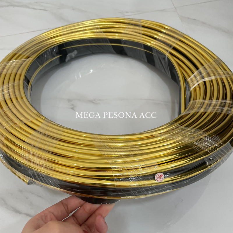 Jual LIST EMAS SOFA BULAT EMAS 8MM / LIS GOLD ACC / LIST EMAS SOFA ...