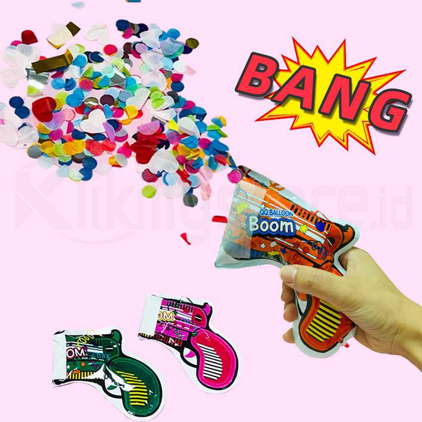 Jual Confetti Popper Gun Pistol Balon Konfetti Balon Konfetti Ulang ...