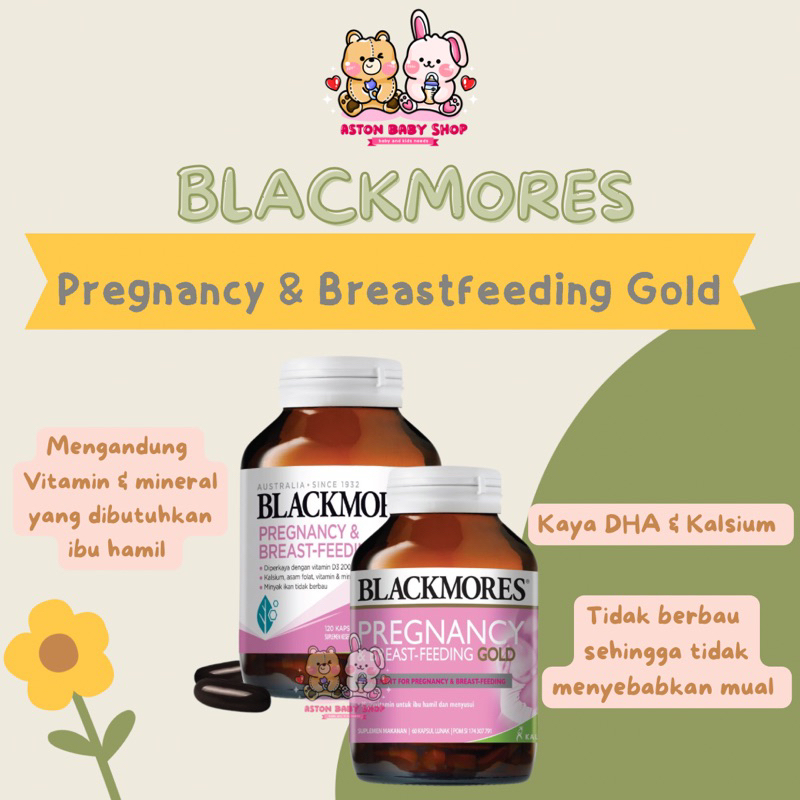 Jual Blackmores Pregnancy & Breastfeeding Gold 60 caps & 120 caps ...