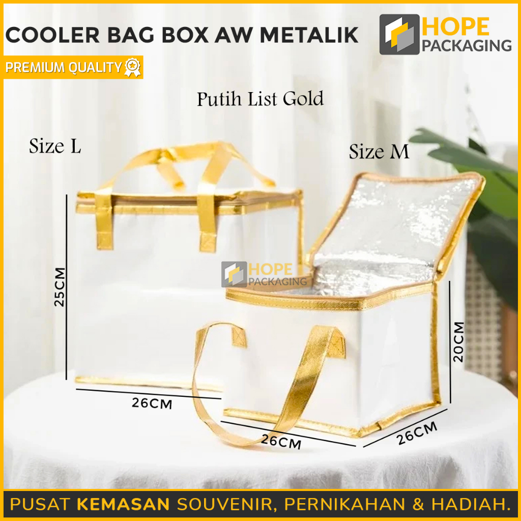 Jual Tas Cooler Bag Box AW METALIK / Box Pendingin Makanan / Tas ...