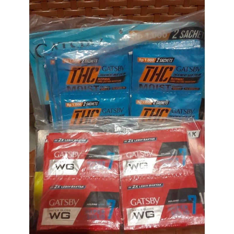 Jual Gatsby biru dan gatsby merah ( harga paket) | Shopee Indonesia