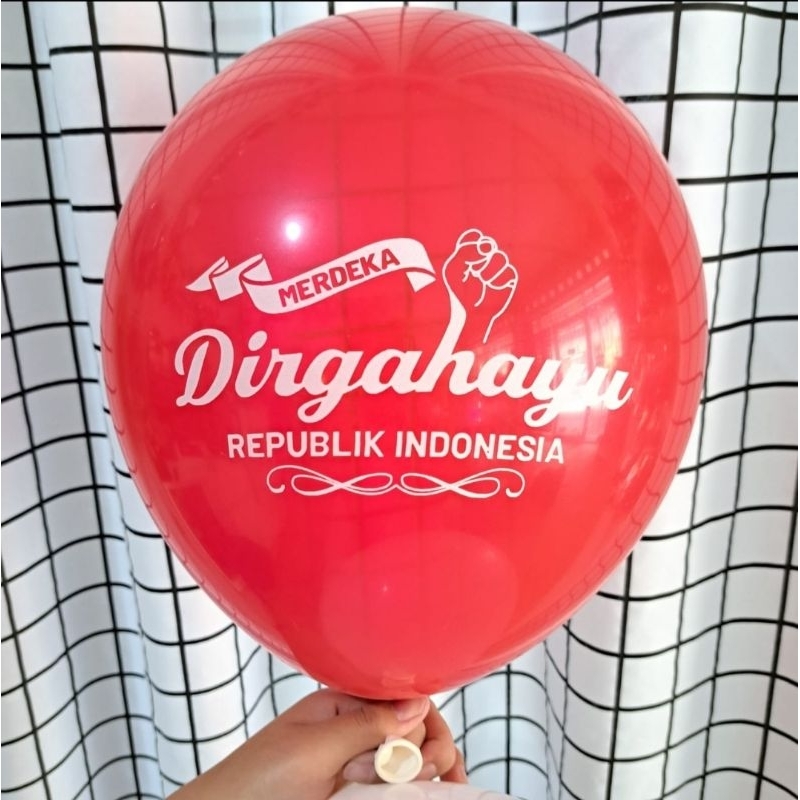 Jual Balon 17 agustus Hut RI Kemerdekaan bendera Dirgahayu Indonesia ...