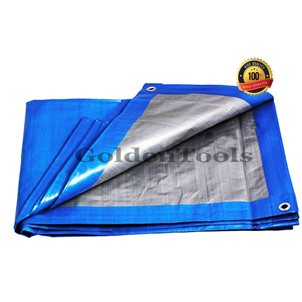 Jual Terpal plastik import A2 ukuran 2 x 3 Terpal Jadi A2 Biru Silver ...