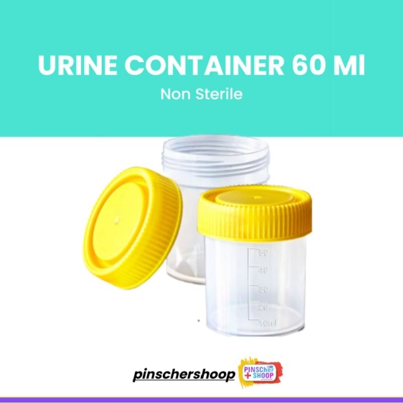 Jual Urine Container 60 Ml Non Sterile Pot Sample Urine / Pcs | Shopee ...