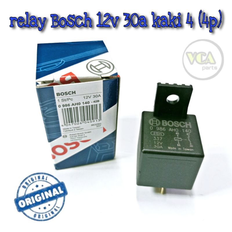 Jual RELAY BOSCH KAKI 4 (4P) 12V 30A ASLI TAIWAN. | Shopee Indonesia