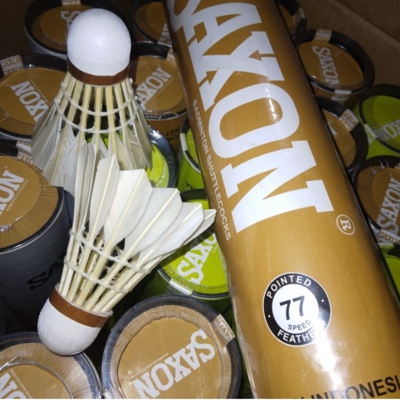 Jual kok / cock SAXON coklat MUDA Badminton | Shopee Indonesia