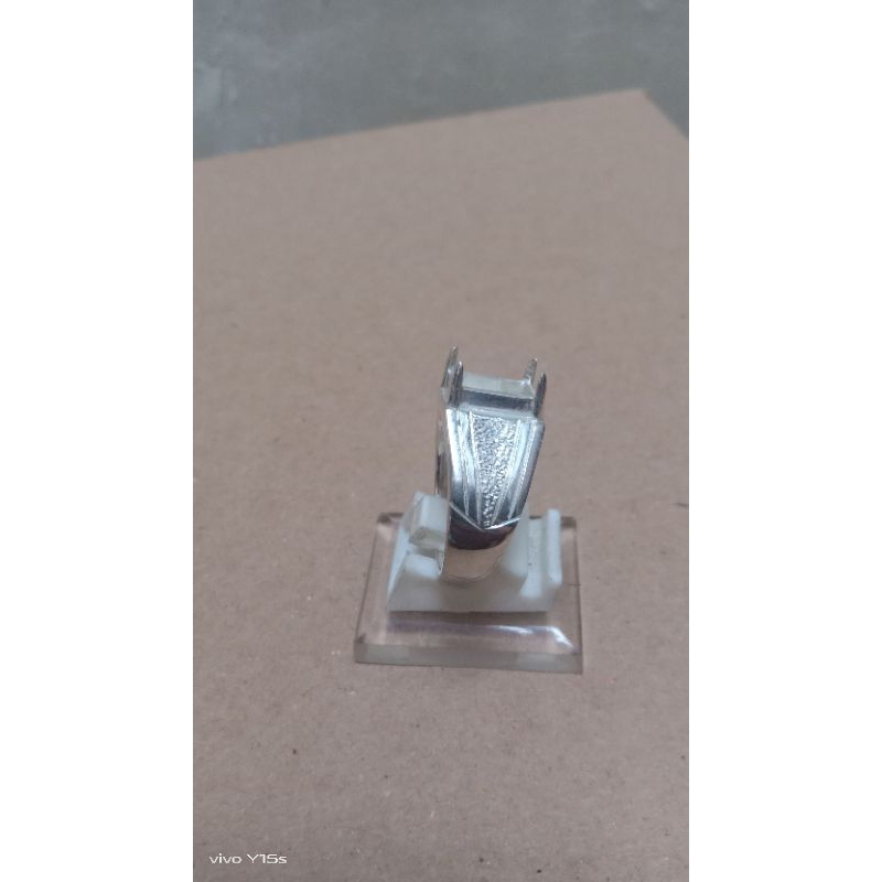 Jual emban cincin perak 925 handmade model kotak untuk batu kotak01 ...